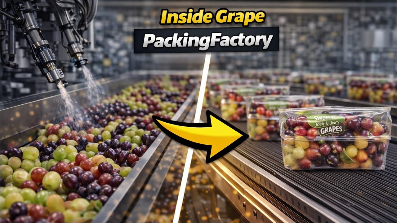 Inside a U S Grape Packing Shed How California Table Grapes Are Cleaned ...