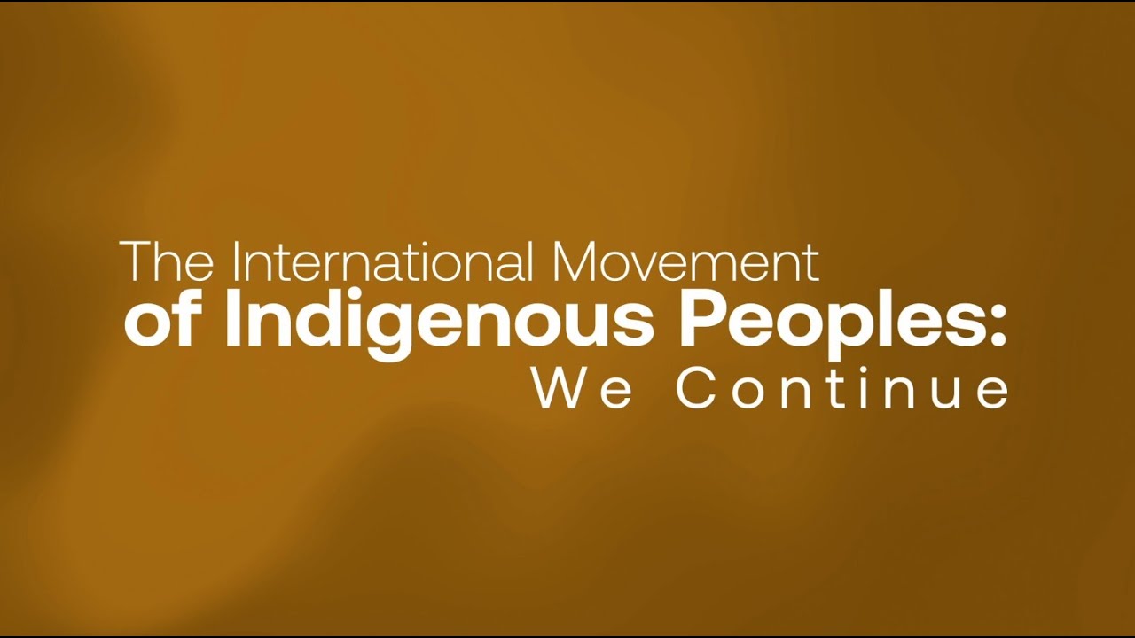 The International Movement of Indigenous Peoples: We Continue - YouTube