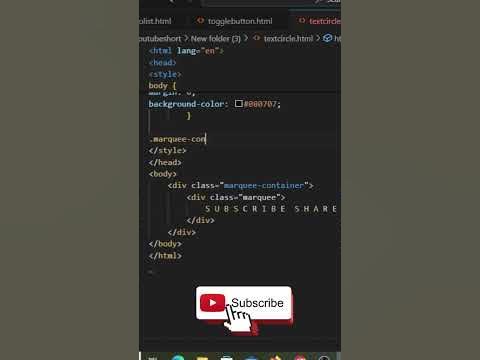 Marquee Animation | HTML CSS#shorts - YouTube