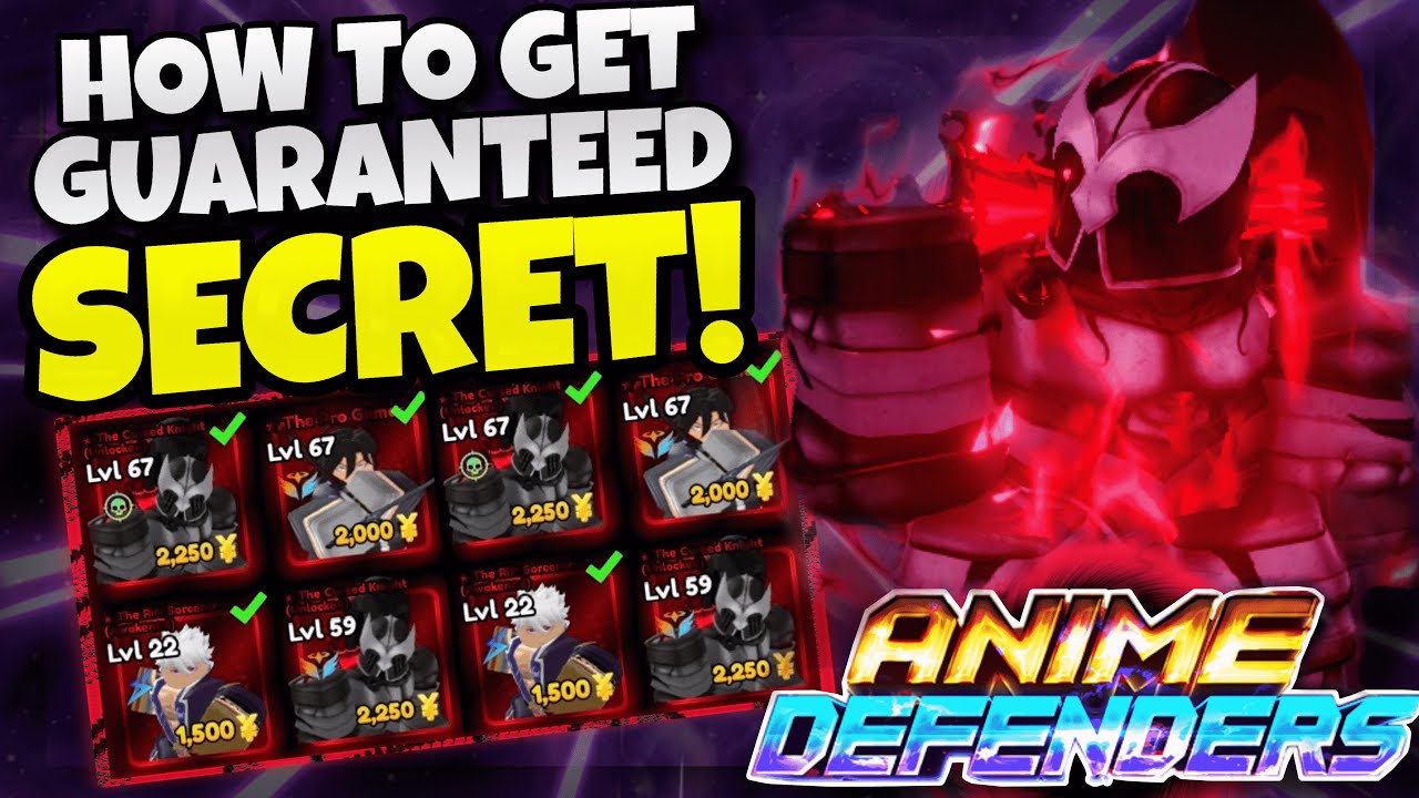 How To Get GUARANTEED SECRET In Anime Defenders - YouTube