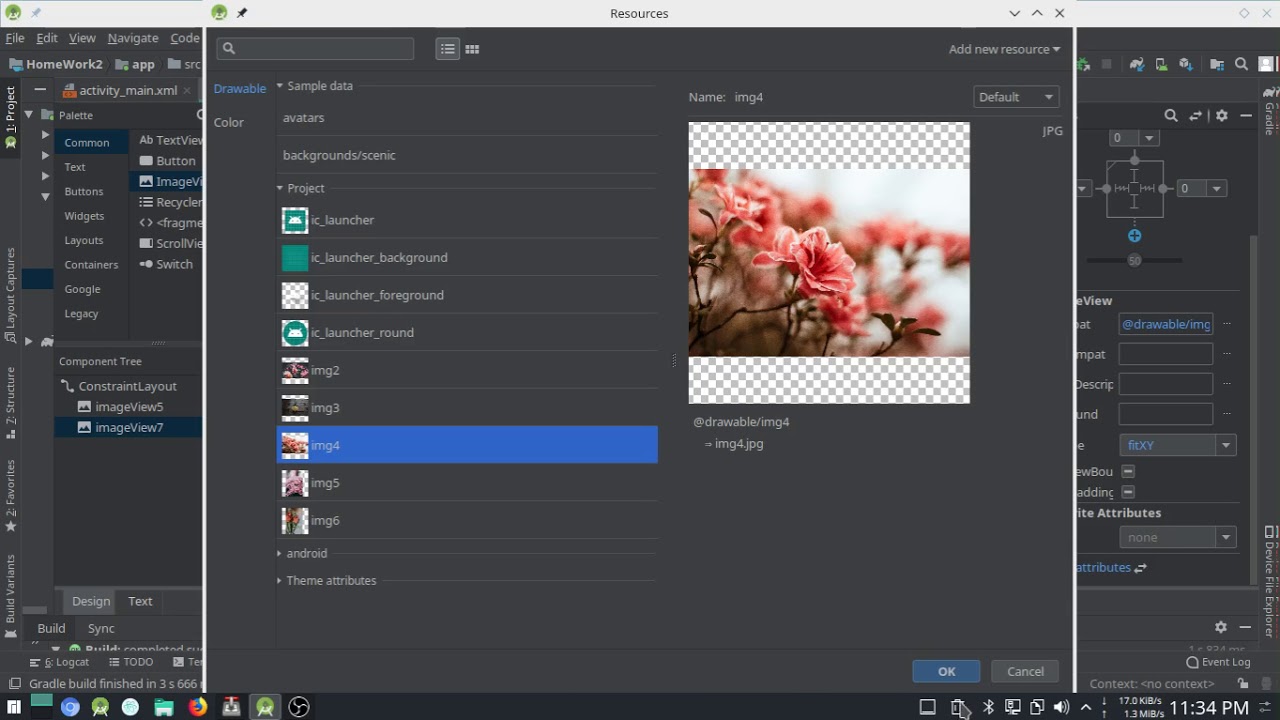 Android app development landscape mode design in constraint layout ...