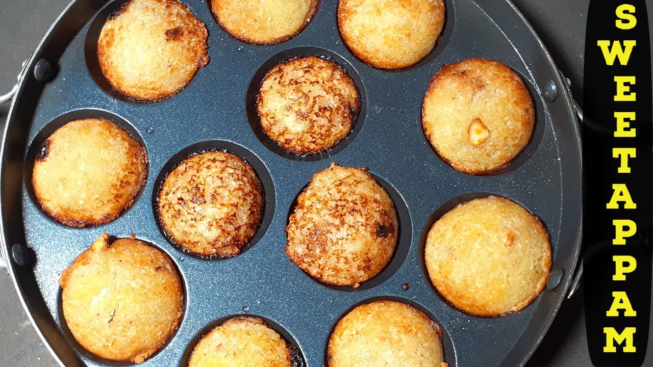 Sweet Appam | Sweet Rava Appam Recipe | Semolina Appam | Suji/Sooji ...