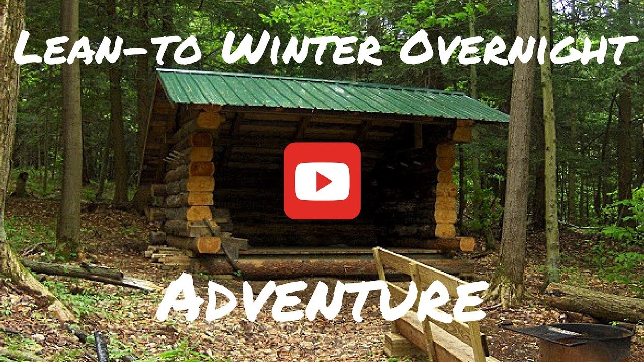 Lean-to Winter Camping Adventure - YouTube