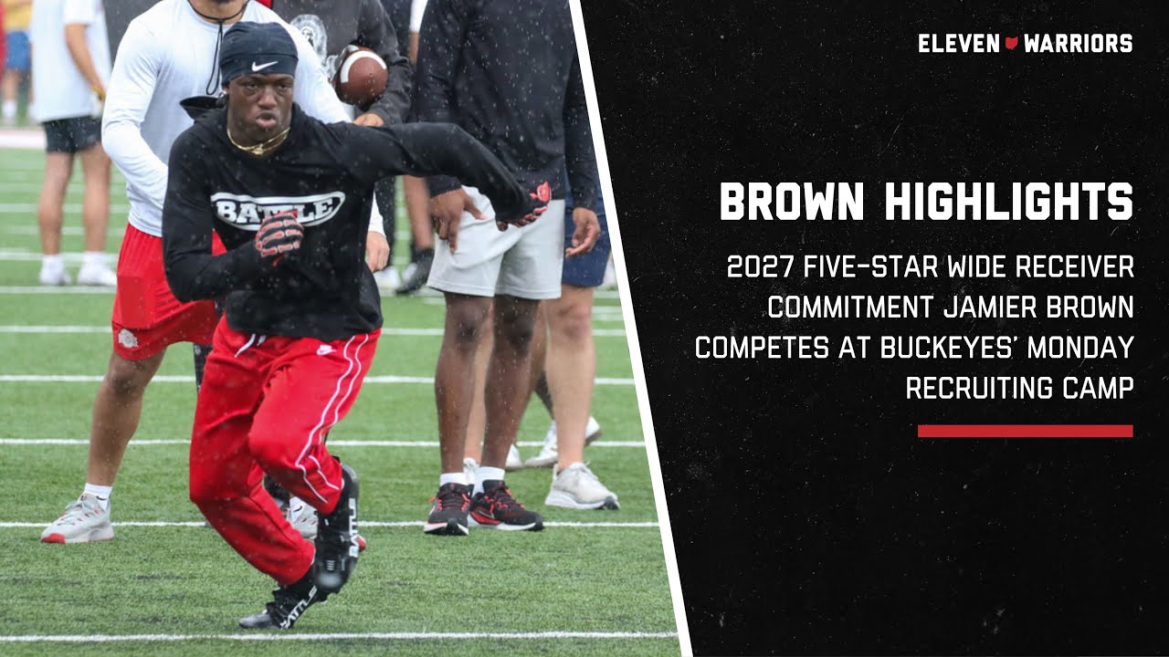 Five-star Ohio State receiver commit Jamier Brown competes at Buckeyes ...