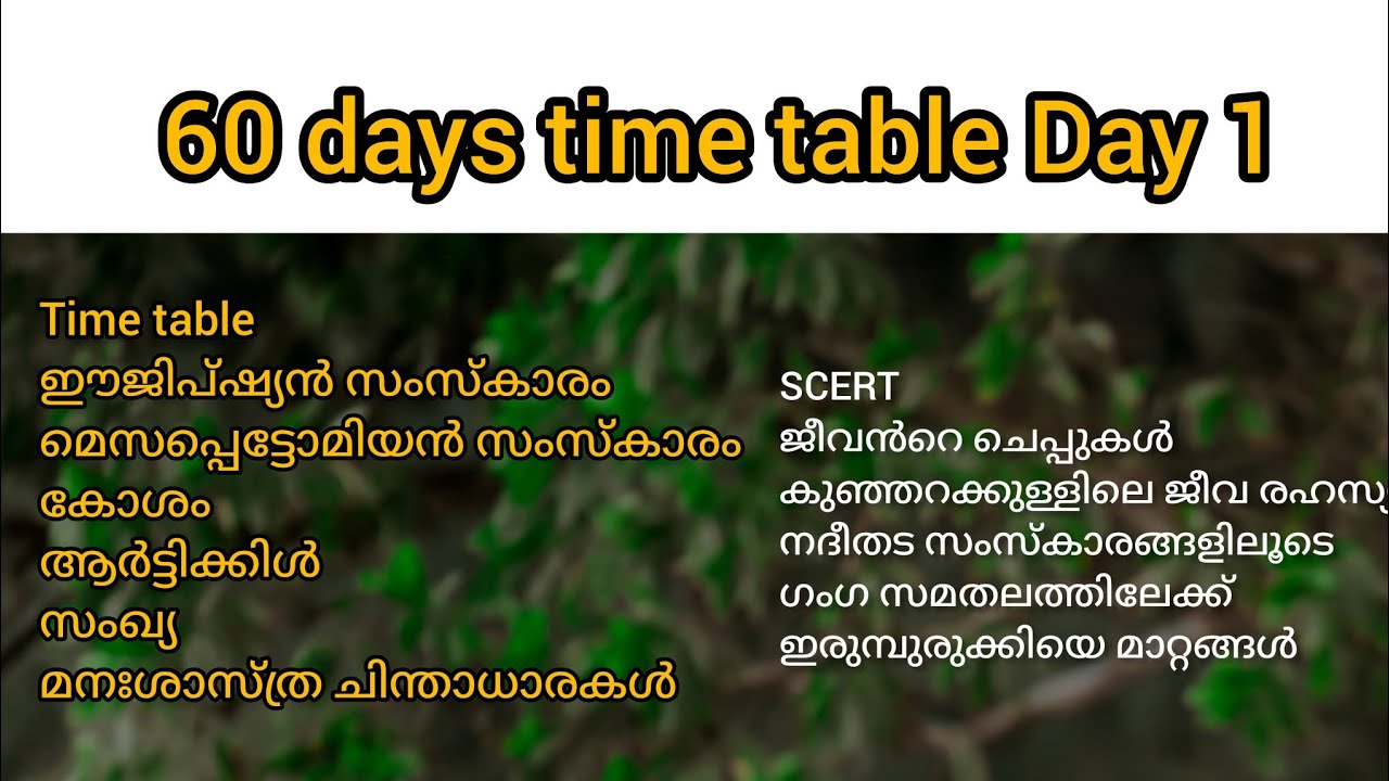 60 days study plan with time table #lpup #kpsc - YouTube