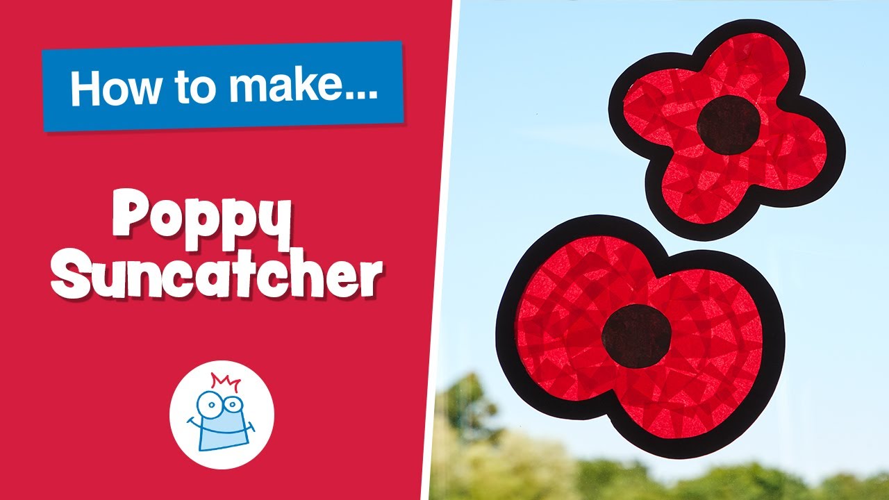 How To Make A Poppy Suncatcher | Baker Ross - YouTube