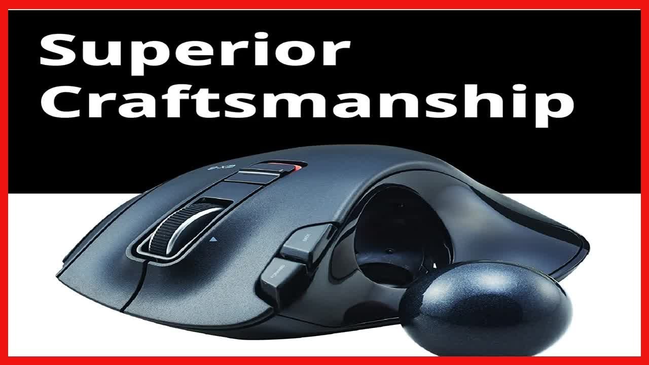 ELECOM EX-G Trackball Mouse, 2.4GHz Wireless, Thumb Control, Sculpted ...
