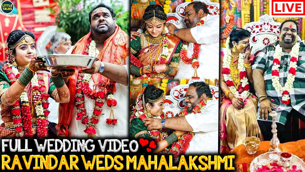 🔴 Ravindar Weds Mahalakshmi | தங்க நகைகளால் Mahalakshmi-யை அலங்கரித்த Ravindar | Full Wedding ...