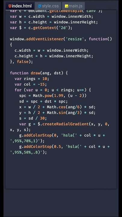 Creative Canvas Animation With Html Canvas Html5 Canvas Tutorial Shorts Coding Javascript 