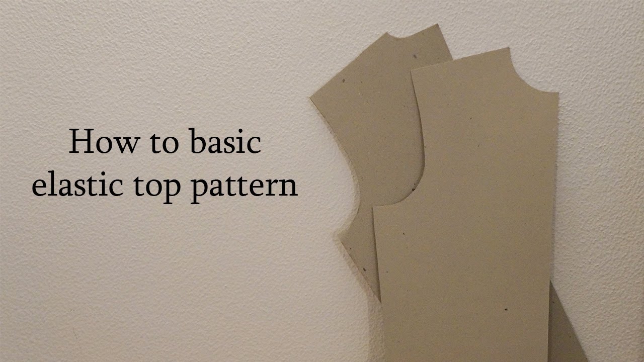 How to make a top base pattern - no darts - YouTube