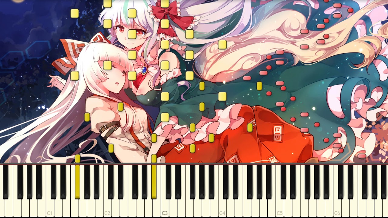 [Impossible Piano] IN Mokou's theme | Reach for the Moon, Inmortal ...