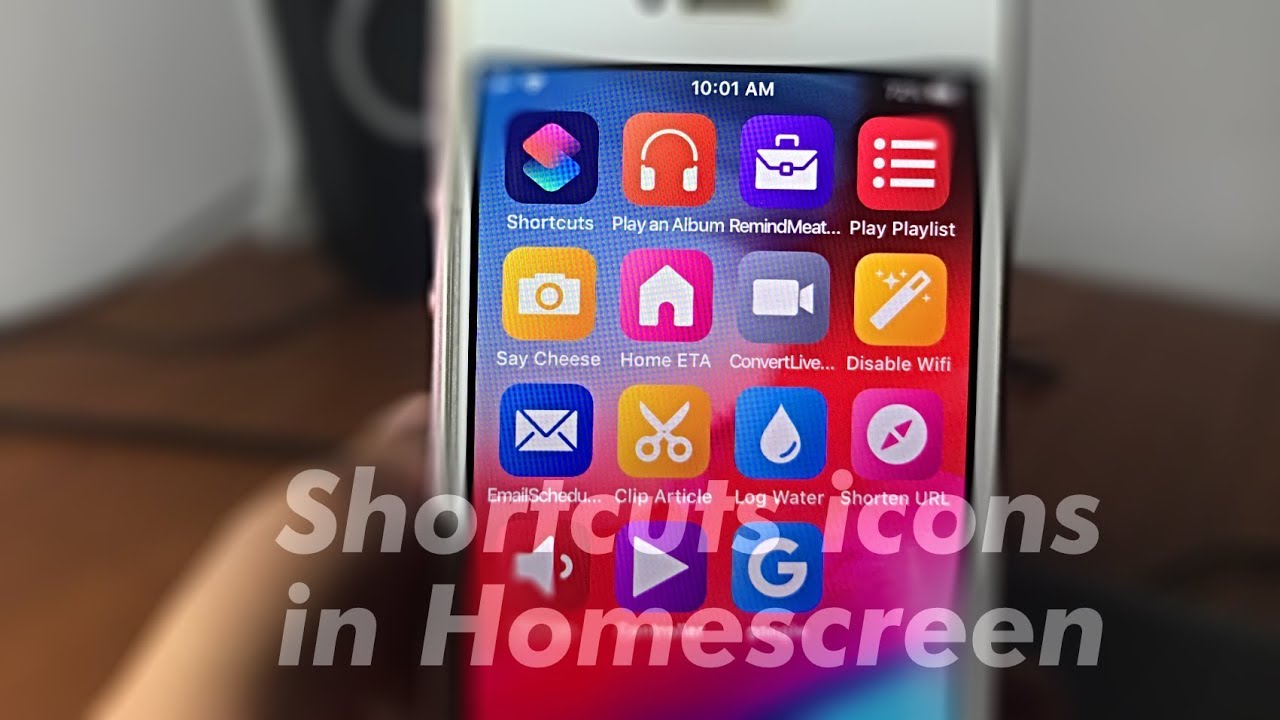 How to get Shortcuts icons in the Homescreen! - YouTube