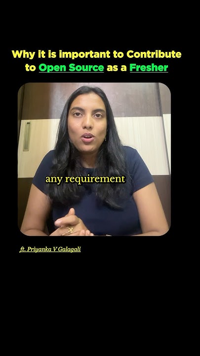 Why it is important to contribute to Open Source as a Fresher #fresher #datascience # ...