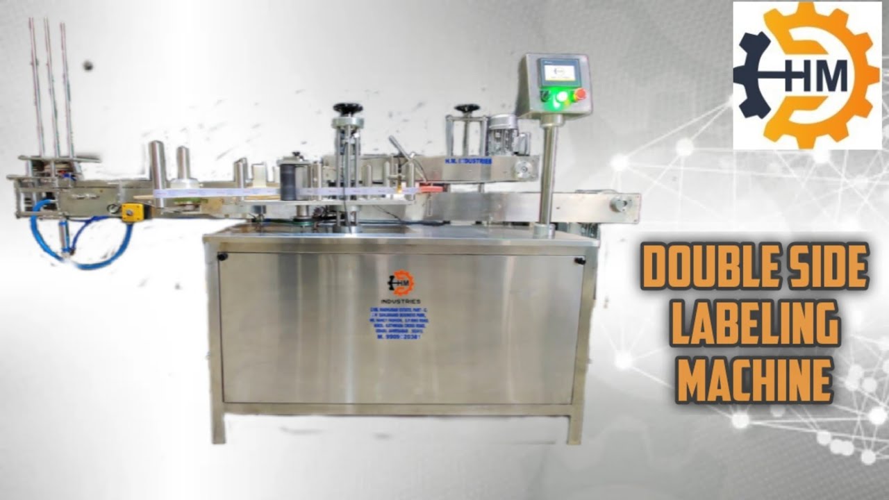 Automatic Double side sticker labeling machine for ice cream cup # ...