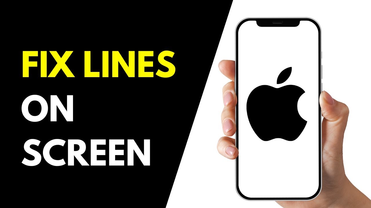 How To FIX Random Lines On iPhone Screen | Fix Black Line in iPhone ...