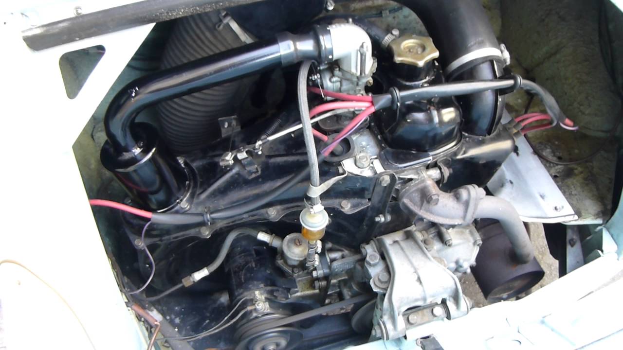 Engine Running In 1958 Fiat Nuova 500 Convertible - YouTube
