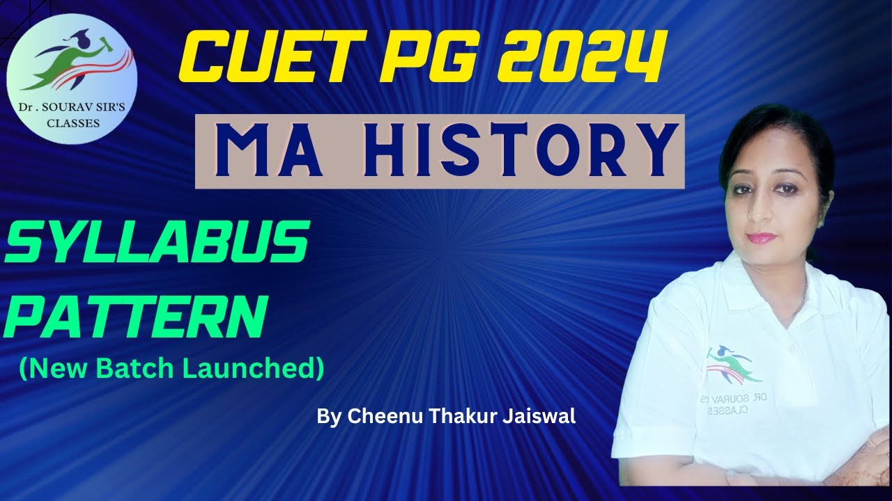 CUET PG History , Syllabus | Pattern | MCQ - YouTube