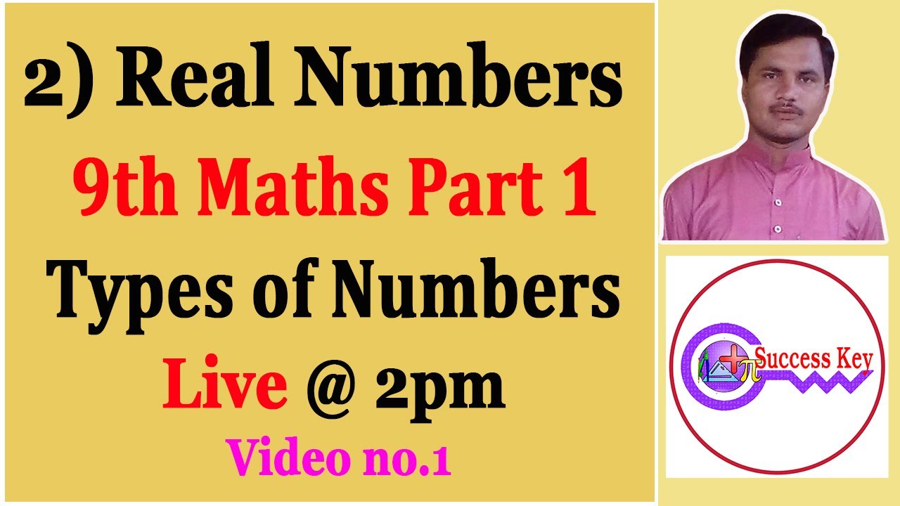 Real Numbers |Types of numbers |9th Maths part 1 | Algebra 9th ...