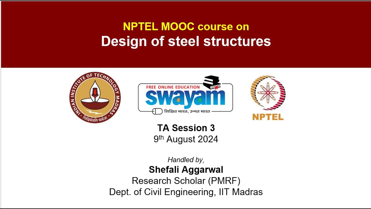 Design of steel structures_NPTEL 3 - YouTube