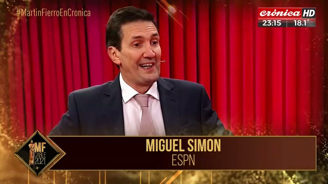 Miguel Simón ganó como mejor labor periodística deportiva - YouTube