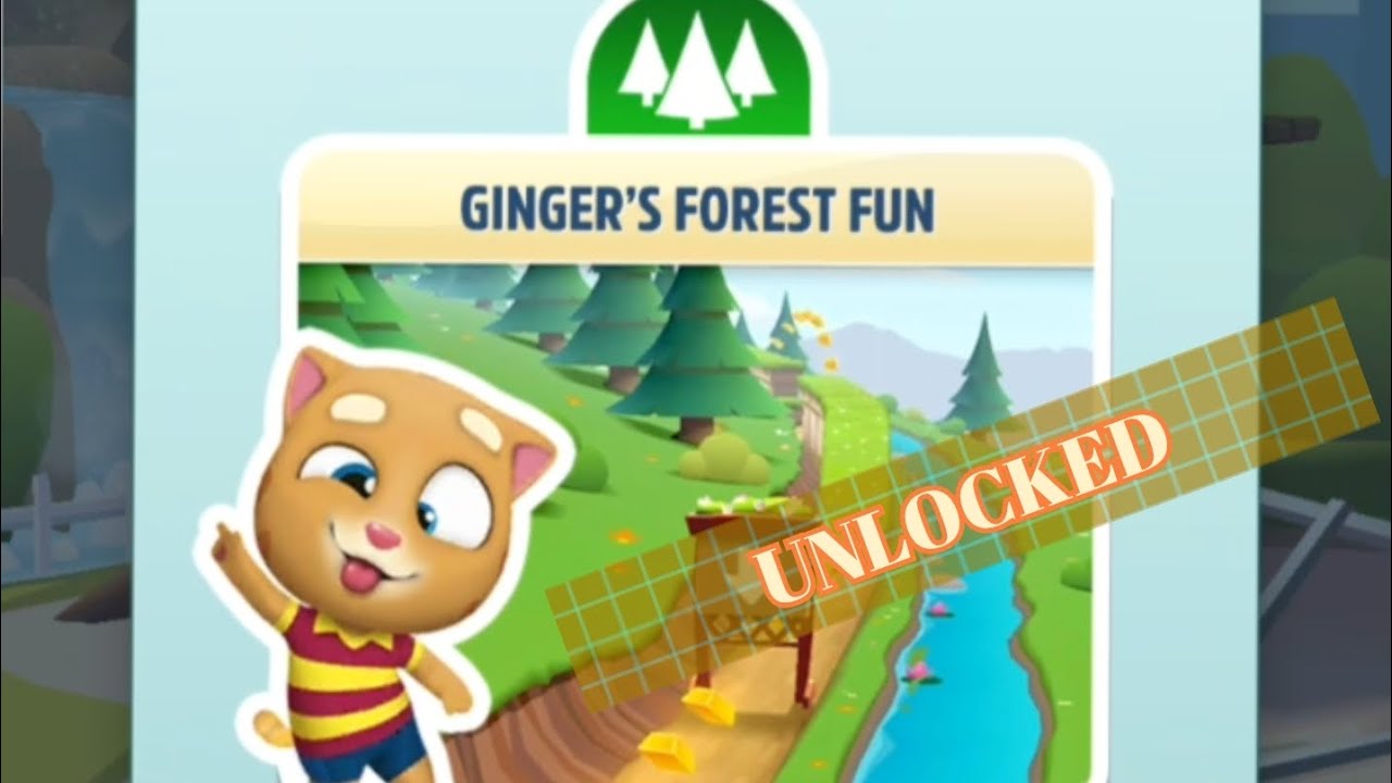 GINGER'S FOREST FUN UNLOCKED🔓 - My Talking Tom Gold Run🎮🚦🏃‍♂️🏁 - YouTube