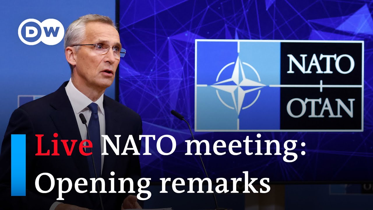 Live: NATO meeting, doorstep and opening remarks by Stoltenberg and ...