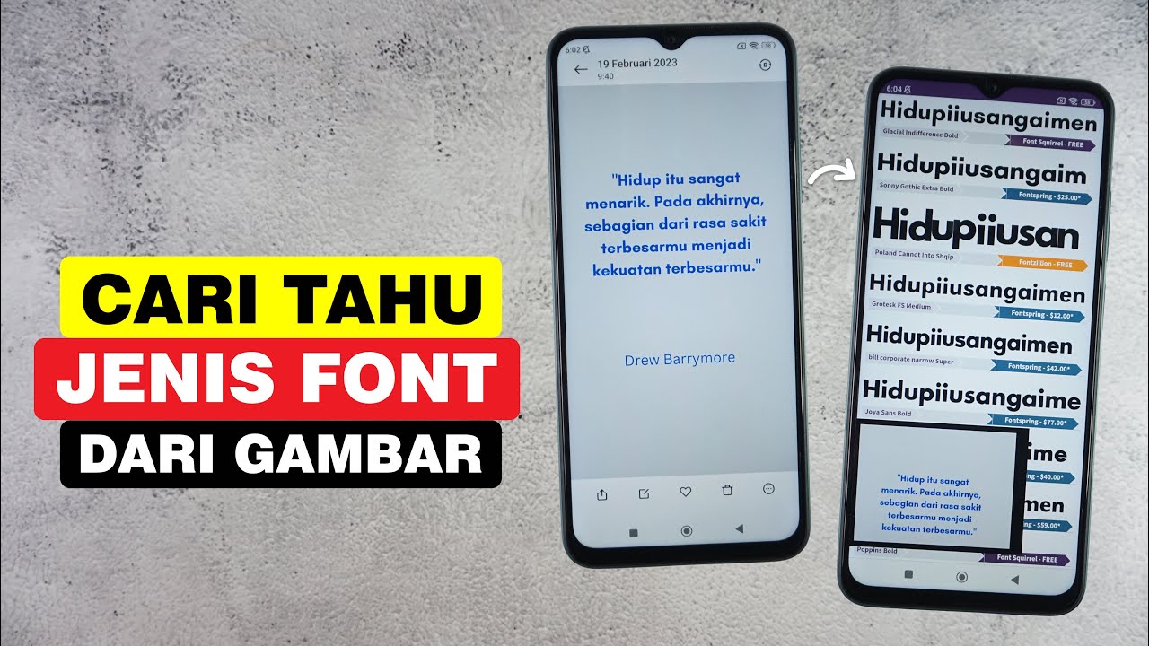 Cara Mengetahui Nama Font Dari Sebuah Gambar Tanpa Aplikasi - YouTube