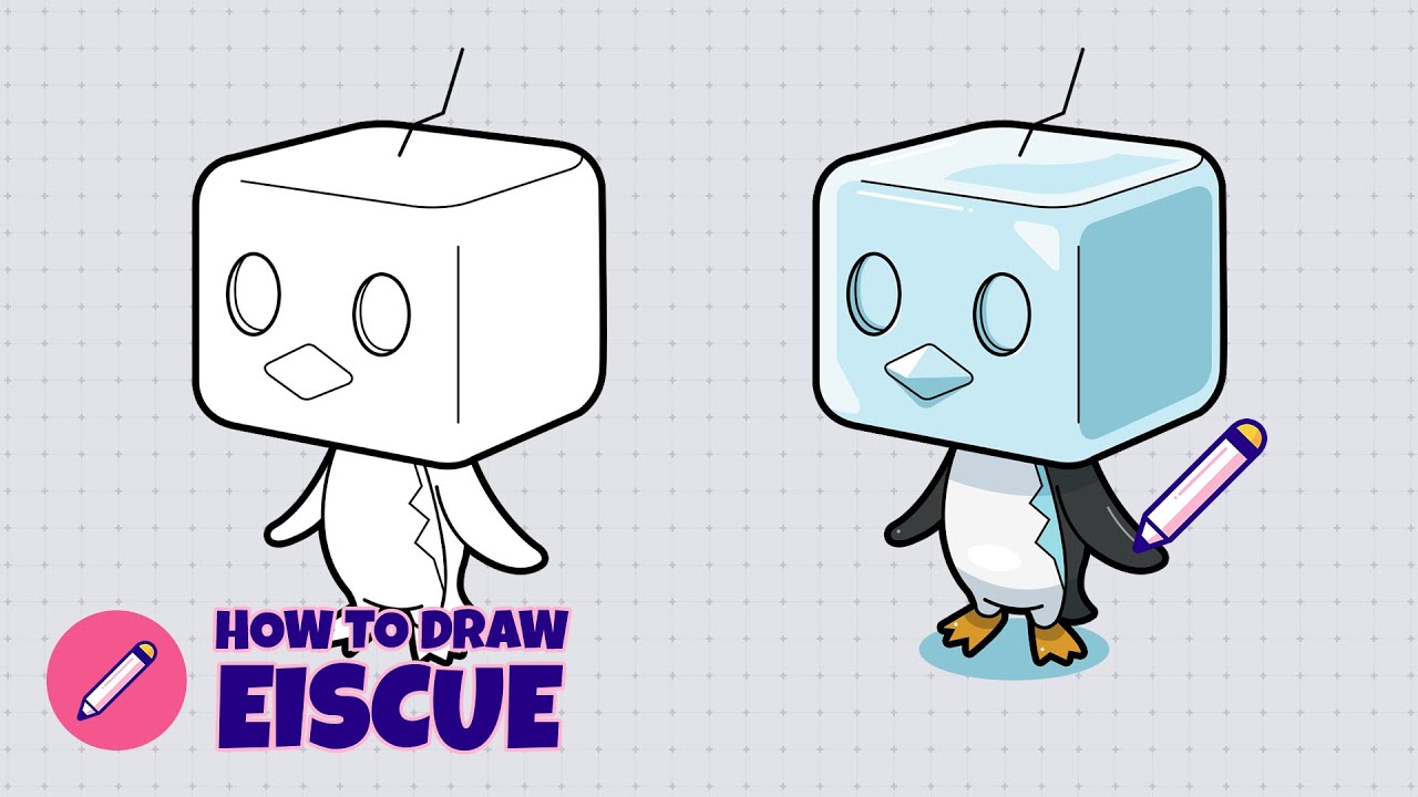 How to draw Eiscue (Pokemon)? Step by step drawing tutorial for kids ...