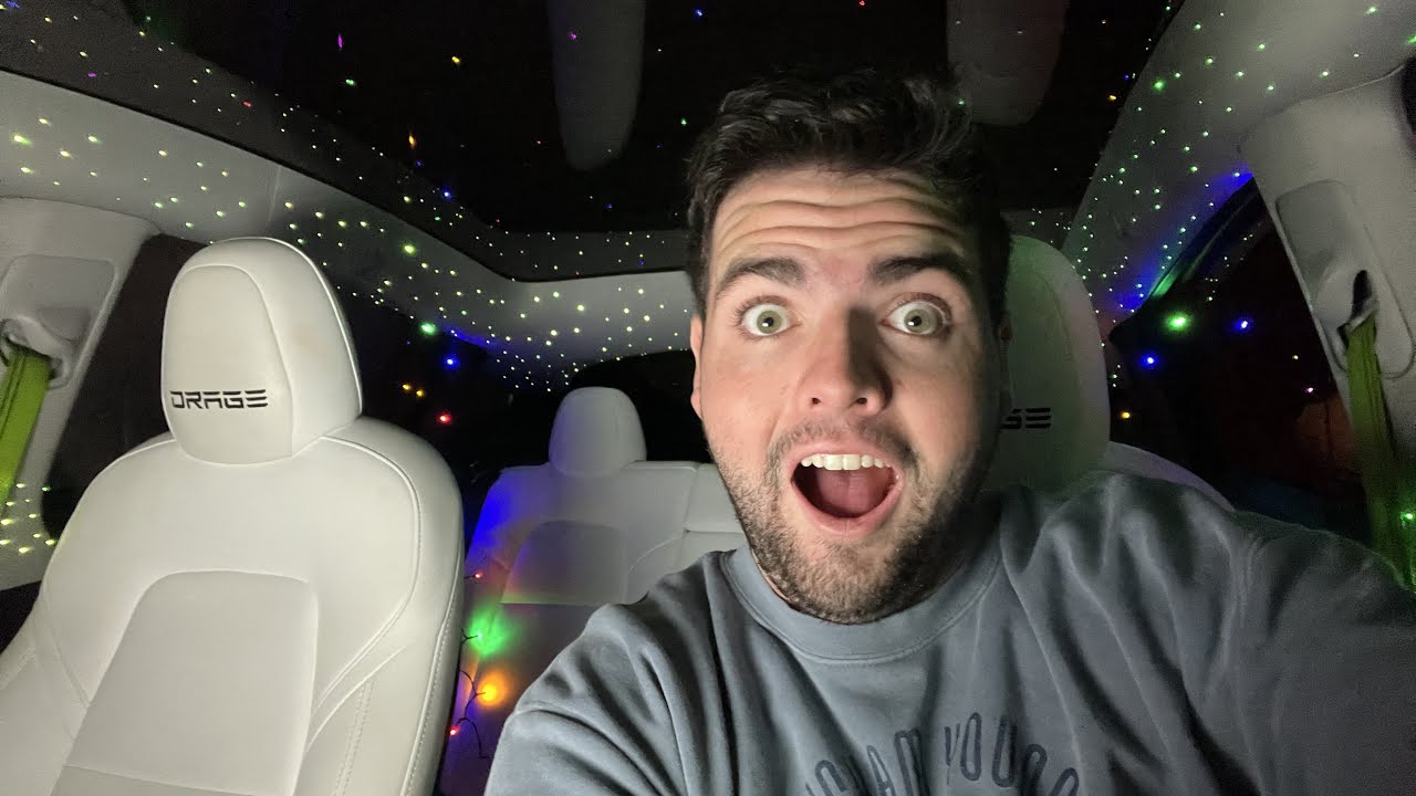 Decorating Tesla For Christmas - YouTube