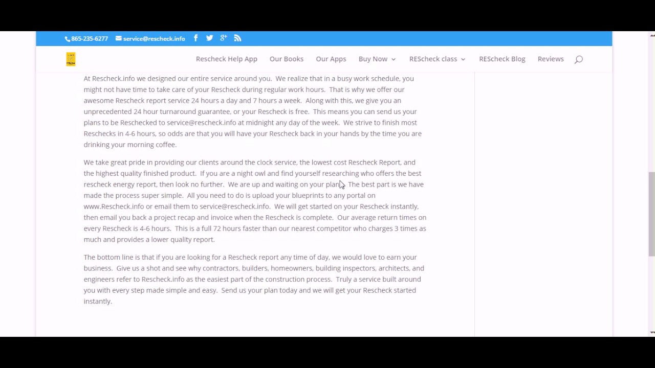 24 hour Rescheck - YouTube