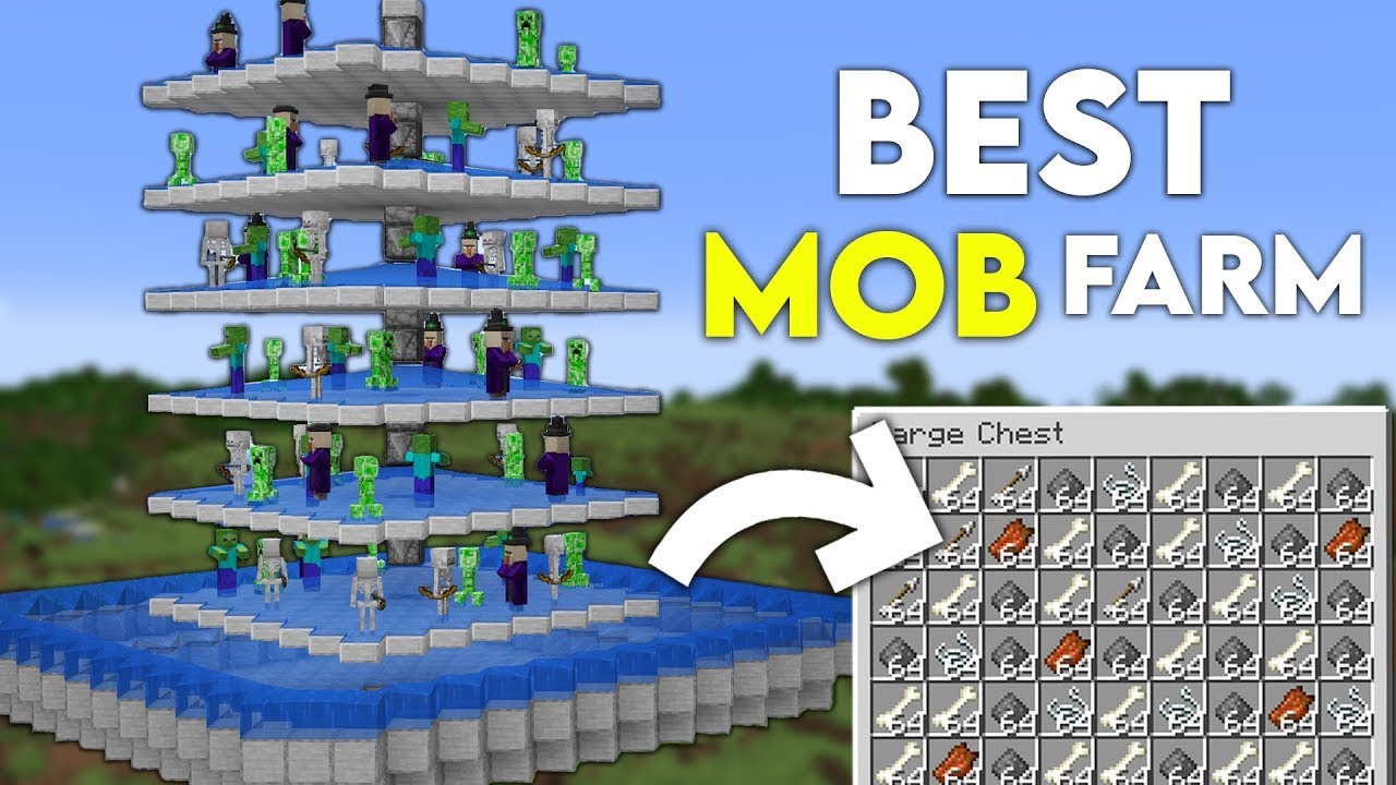 Minecraft ALL MOB Farm Tutorial! 1.19 AFK - EASY Build - YouTube