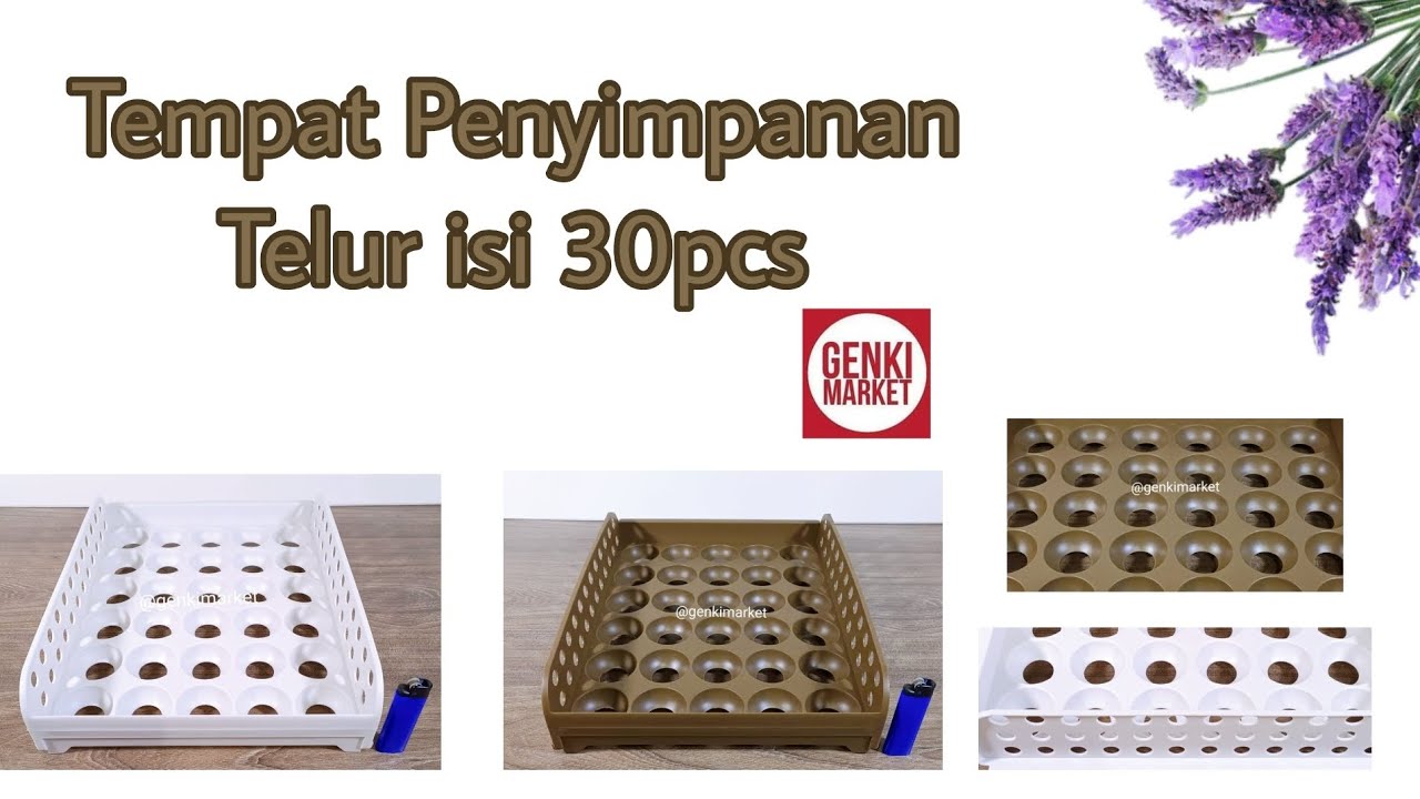 Tempat Telur Egg Box Genki Market - YouTube