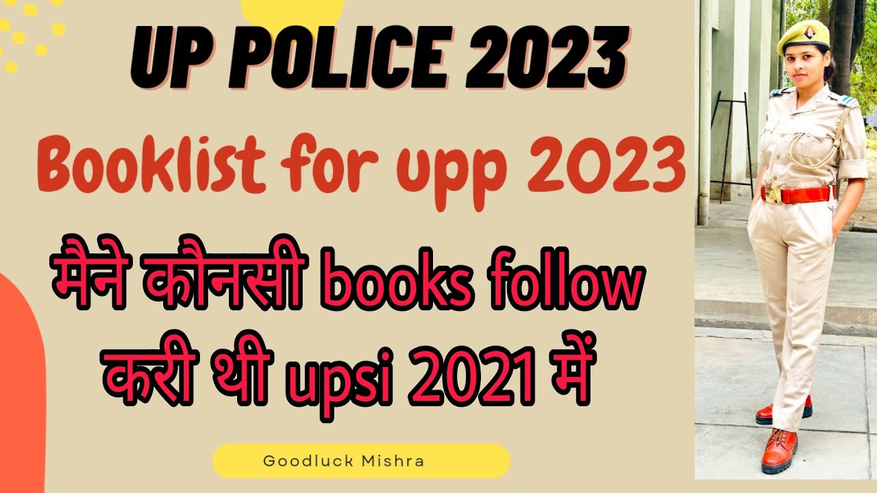 Booklist for up police 2023 | for Constable and UPSI | my sources in ...