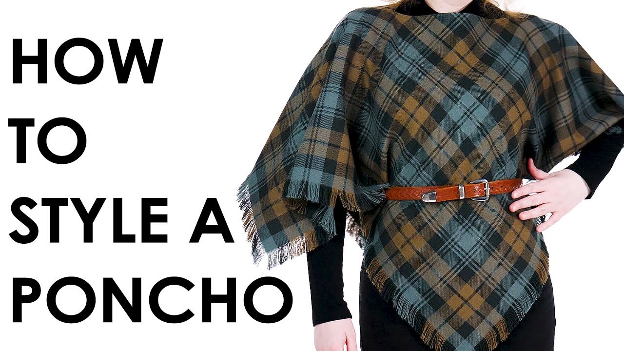 How to Style a Poncho for Celtic Fashion Looks - YouTube