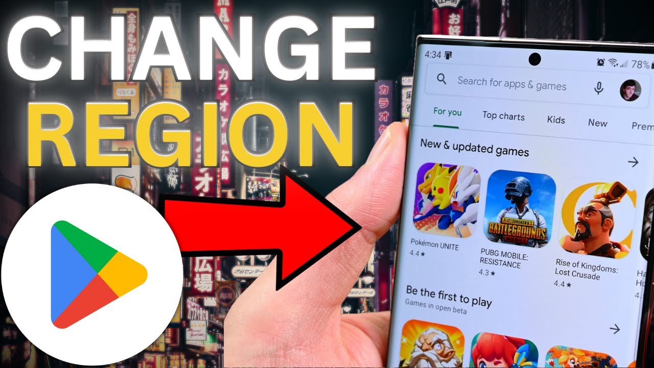 How To Change Country Region In Google Play Store(Step by Step) - YouTube