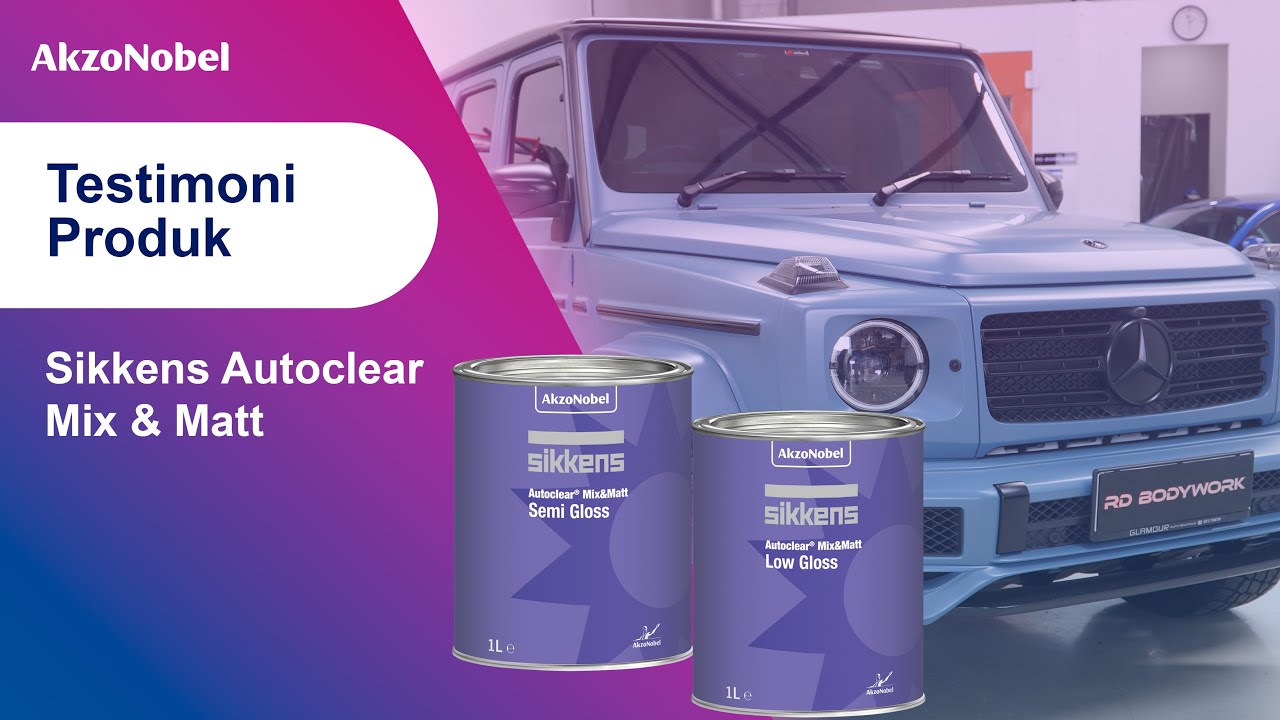 Performa Sikkens Autoclearcoat Mix & Matt | Testimoni Produk - YouTube