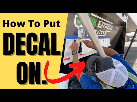 How To Install Vinyl Decals On Equipment - Dumpster Rental Business ...