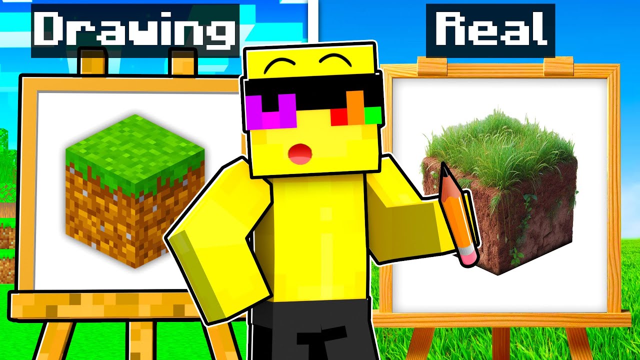 Sunny VS Melon REALISTIC SPEED DRAW In Minecraft! - YouTube