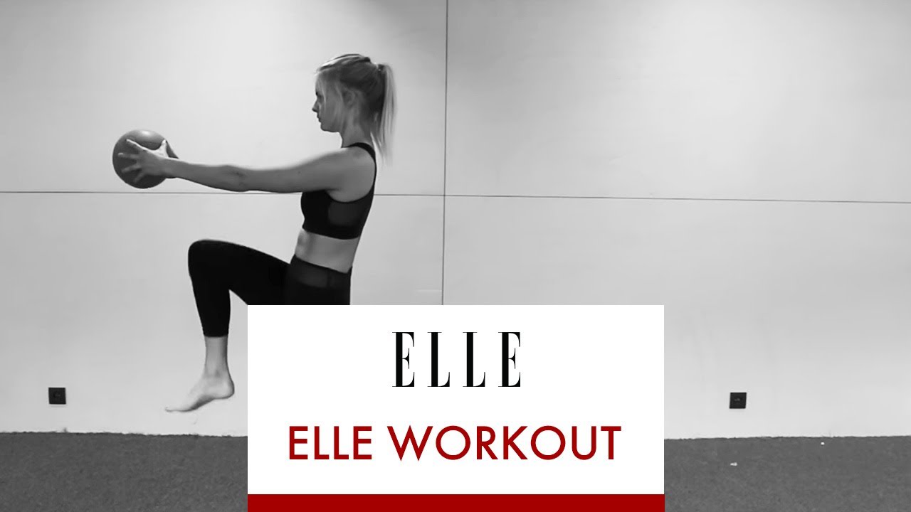ELLE Workout: trainen met een bal 3 - YouTube