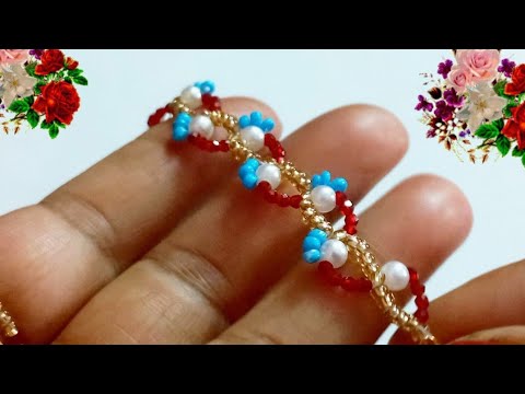 Seed beads tutorial for beginners. Handmade beads jewellery step by ...