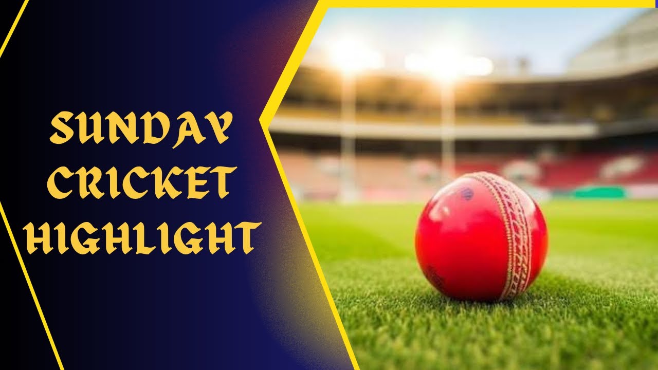 SUNDAY CRICKET FULL HARD HITTING | MATCH HIGHLIGHTS #cricket # ...