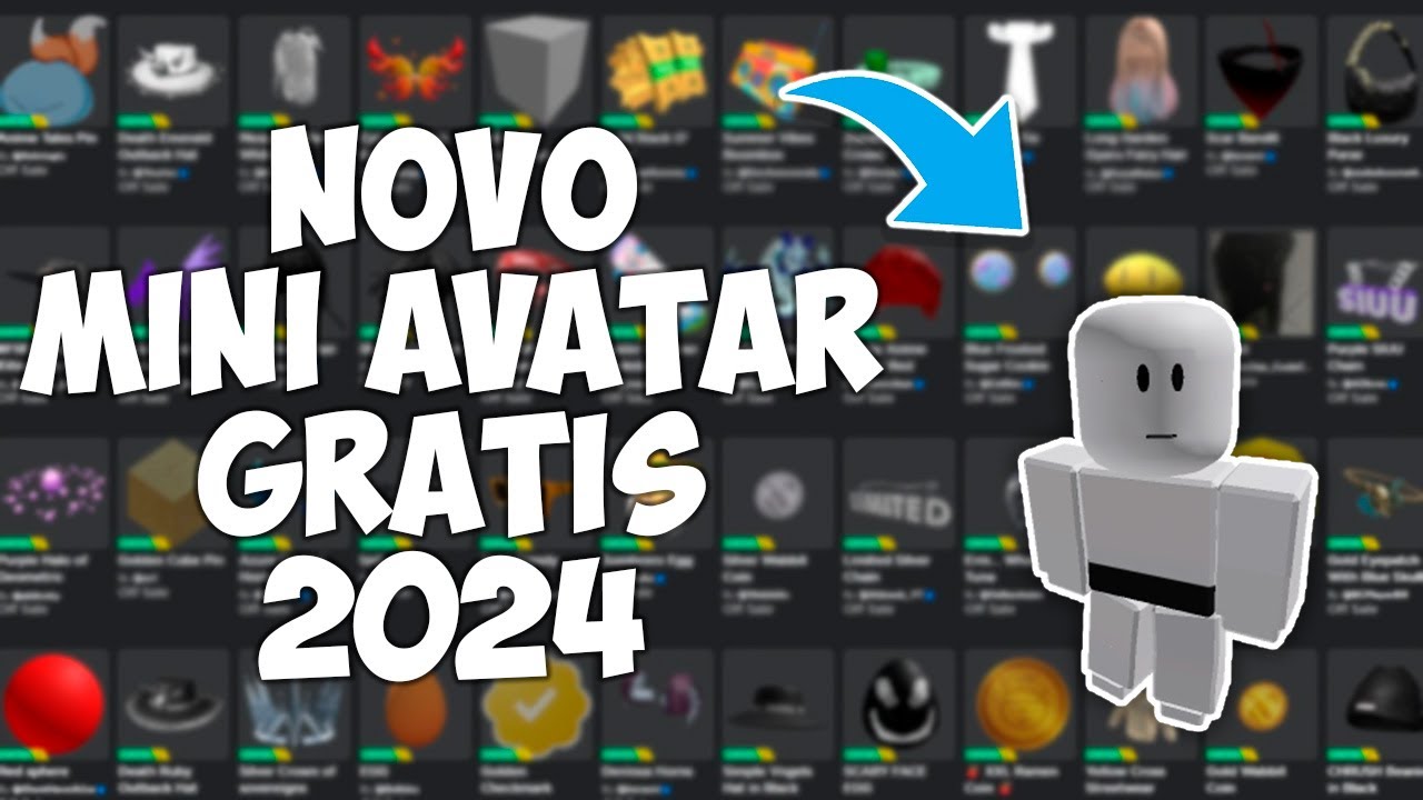 COMO PEGAR NOVO MINI AVATAR GRÁTIS NO ROBLOX EM 2024! ITENS GRÁTIS ...