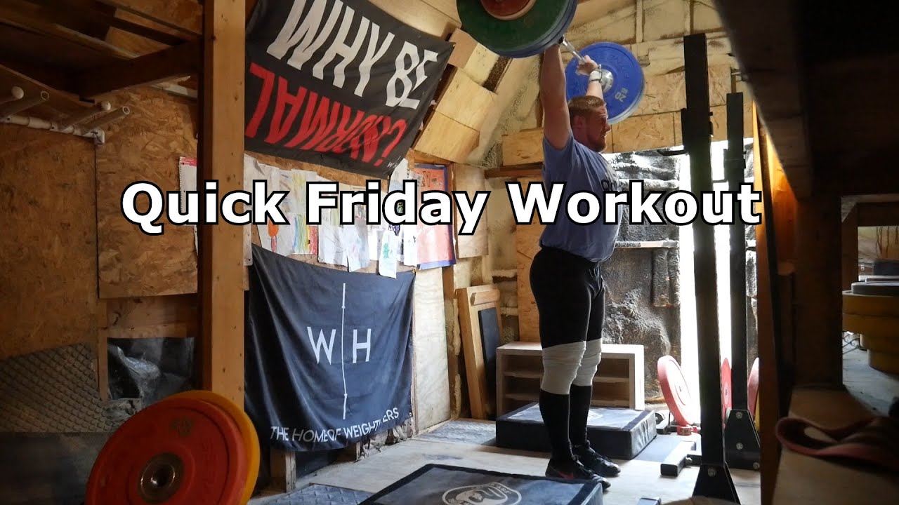 Quick Friday Workout - Olympic Weightlifting Training - YouTube