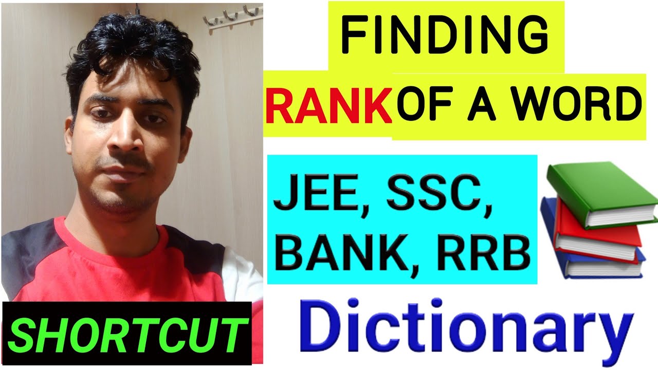 HOW To Find RANK Of a WORD in The DICTIONARY. (Word Repetition) SHORT ...