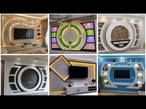 Latest Gypsum Board TV Wall Design Ideas | Modern POP TV Wall Unit & Cabinet Designs 2025