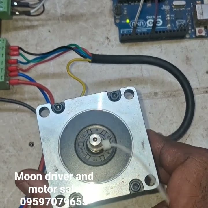 #Moons stepper motor #with arduino simple on/off control - YouTube