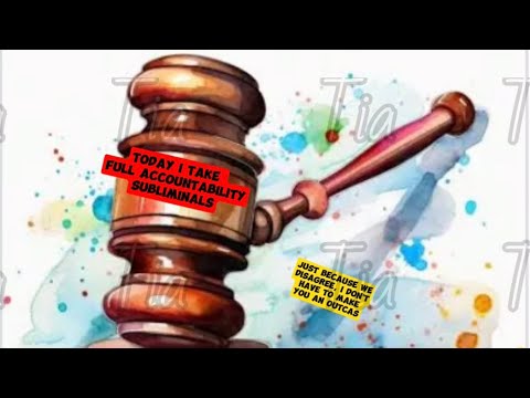 TODAY I TAKE FULL ACCOUNTABILITY🫶🏽 SUBLIMINAL #accountability - YouTube