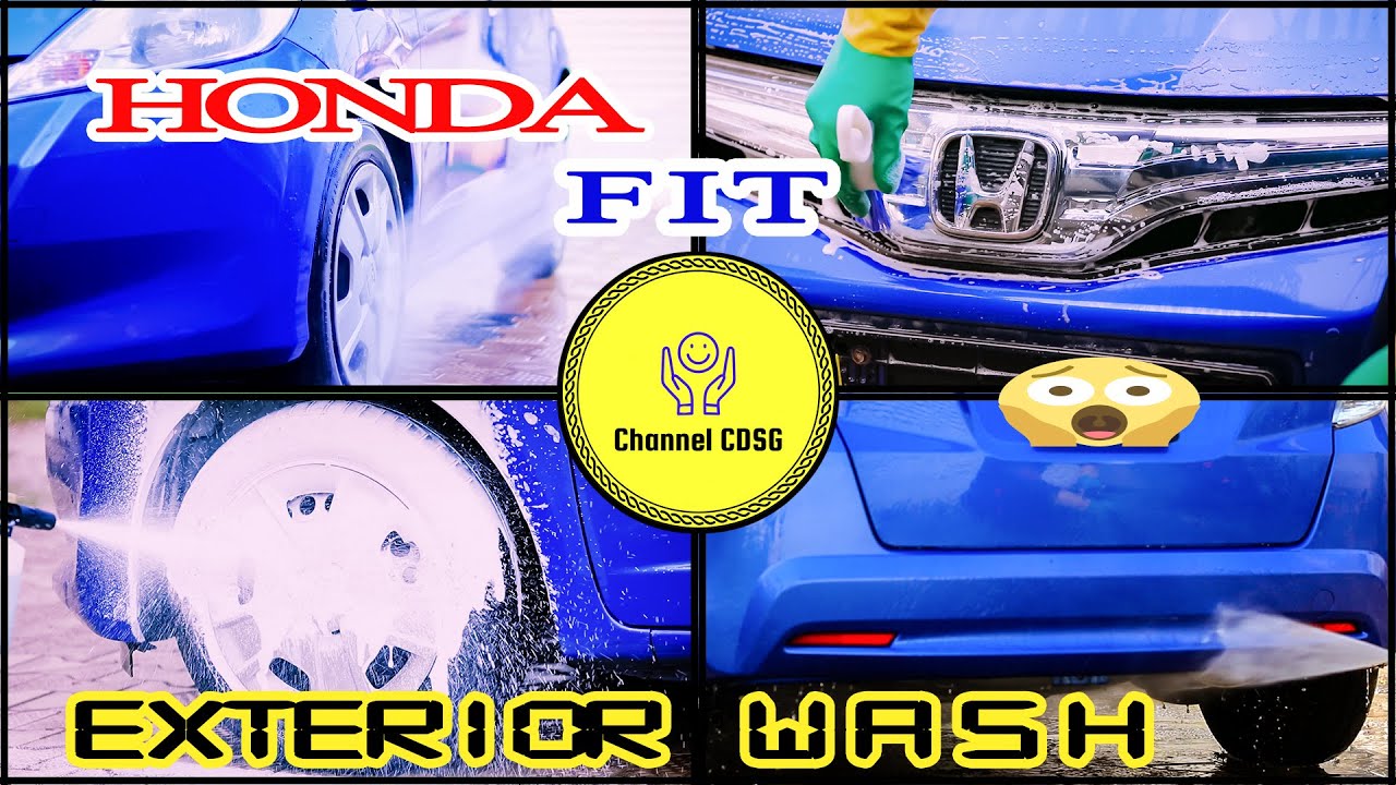 Deep Cleaning a DIRTY Honda FIT! | Washing and Car Exterior Detailing ...