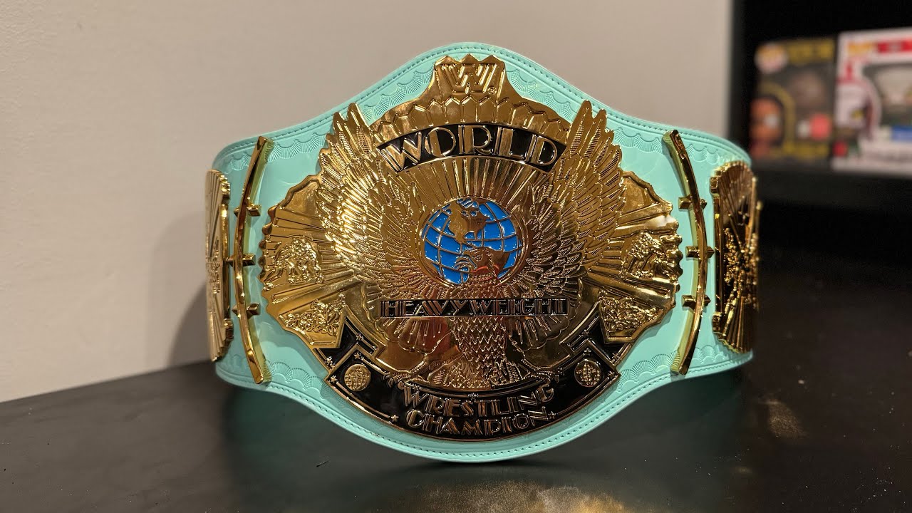 WWE Cyan Winged Eagle Replica Belt Review - YouTube
