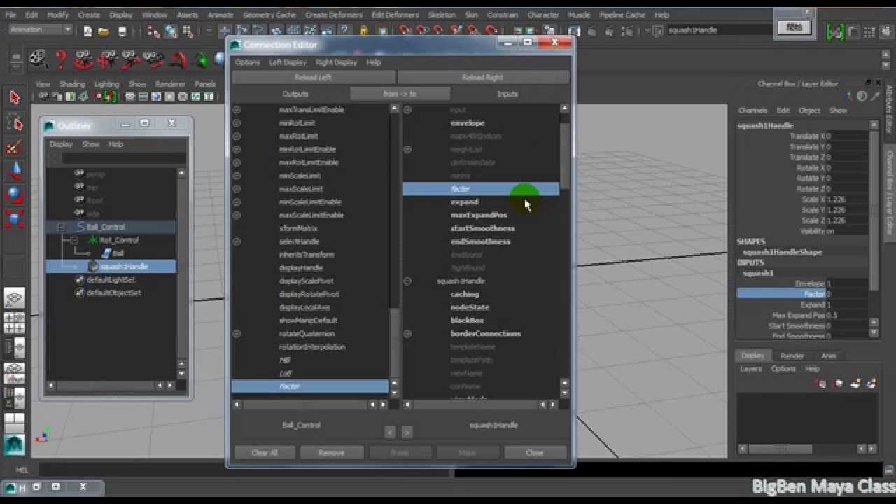 Maya Rigging - 02.Ball Rig - 01 (BigBen Maya Class) - YouTube